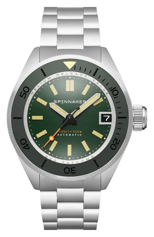 SPINNAKER Piccard Automatic Bracelet Watch - Green