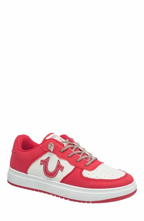 True Religion Allison Lace Up Sneaker - Red