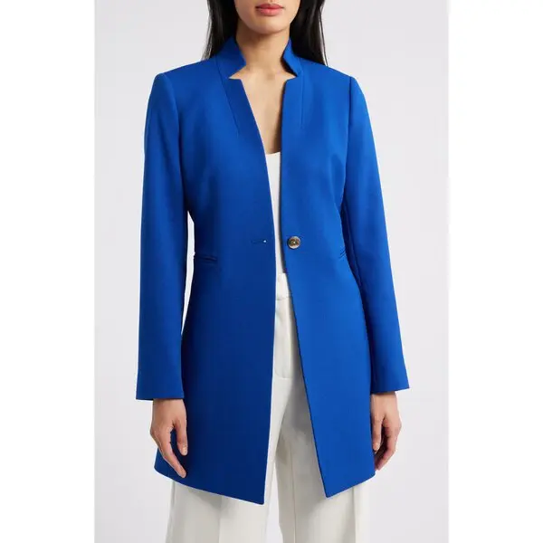 TAHARI ASL Twill Topper - Cobalt