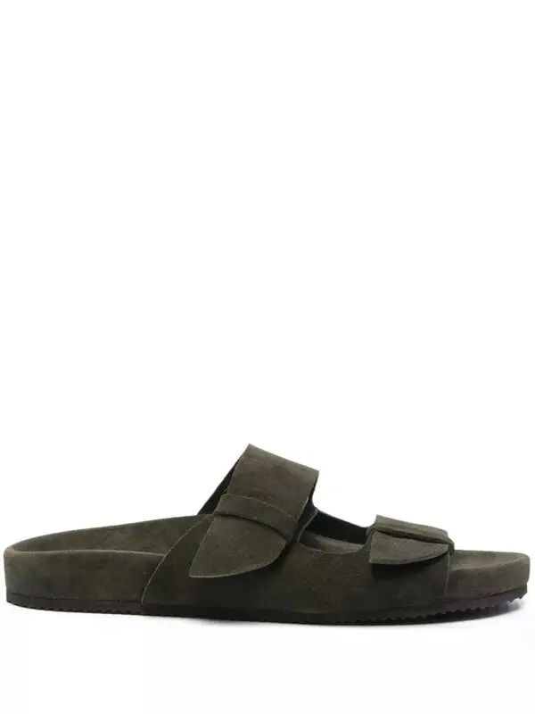 ANCIENT GREEK SANDALS Diogenis Slides - Green