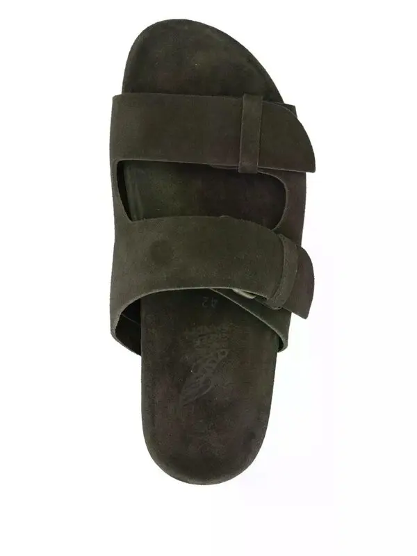 ANCIENT GREEK SANDALS Diogenis Slides - Green