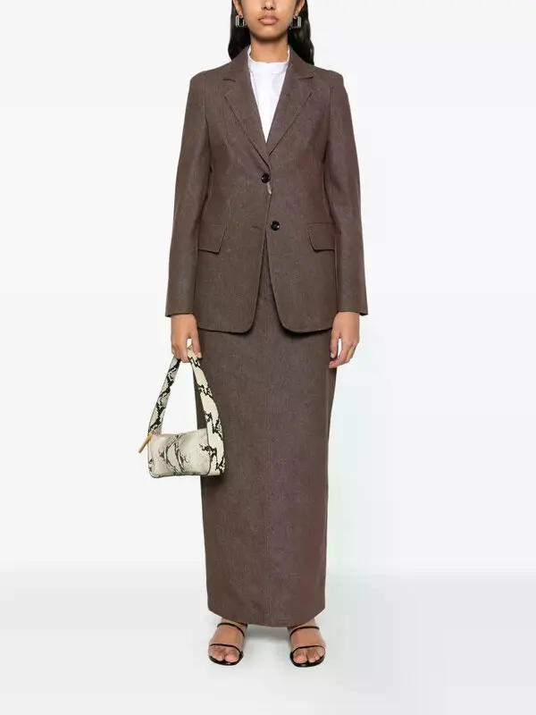Max Mara Pianosa Midi Skirt - Brown