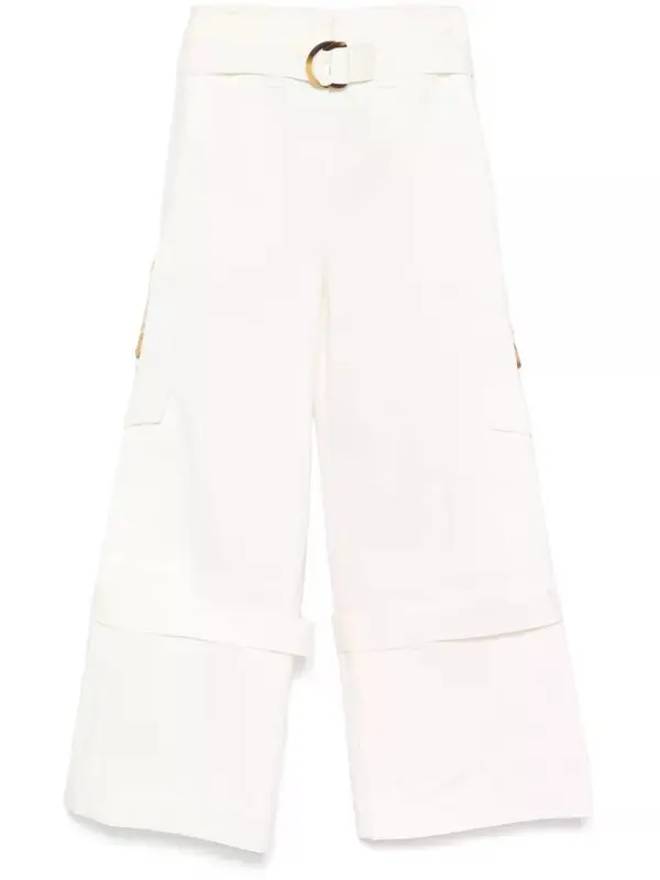 Zimmermann Illuminate Cargo Trousers - White