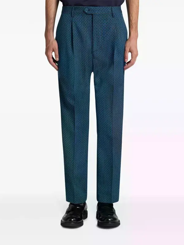 Etro Motif Embroidered Trousers