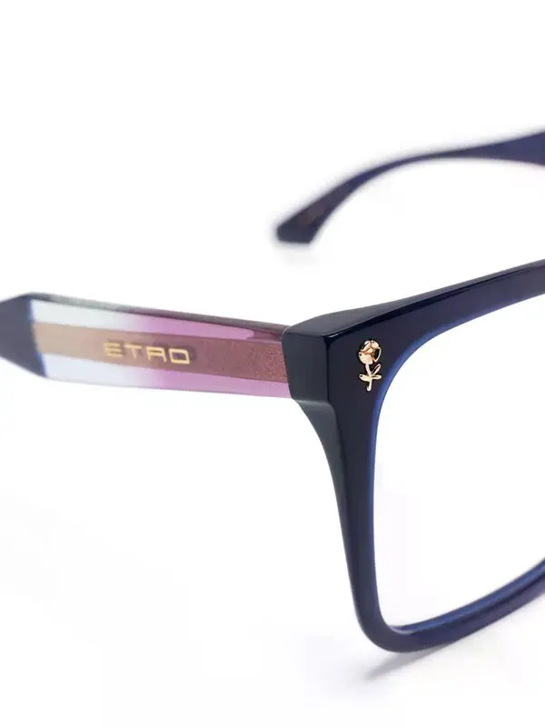 Etro Square Frame Eyeglasses - Blue
