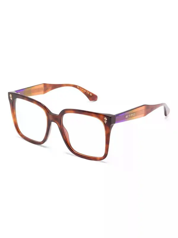 Etro Square-frame Glasses - Brown