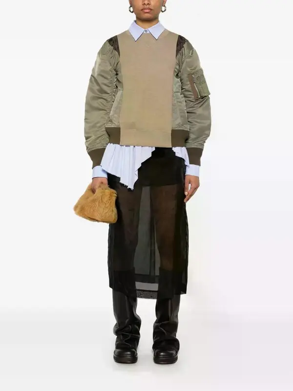 Sacai Panelled Sweatshirt