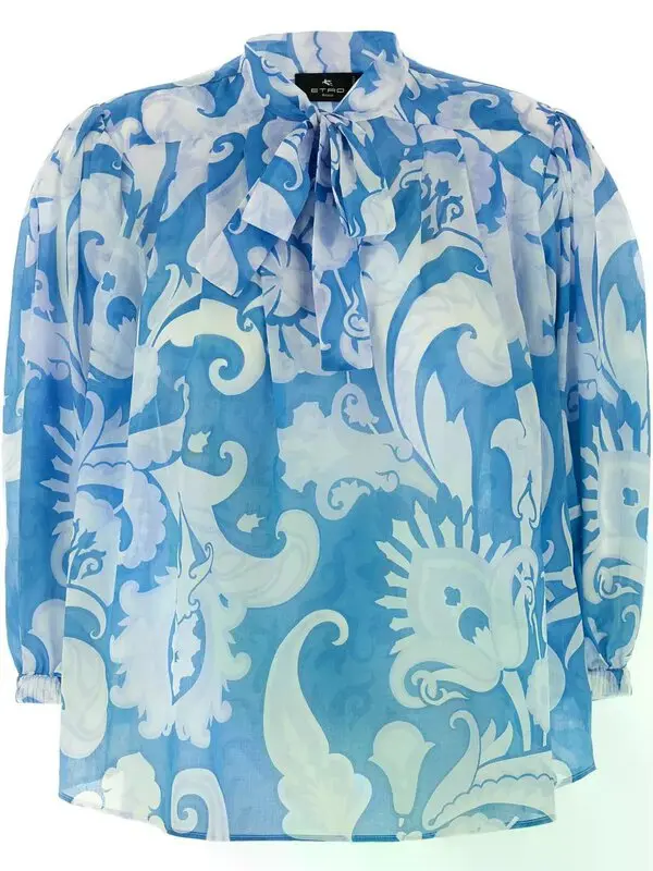 Etro Paisley-print Blouse - Blue