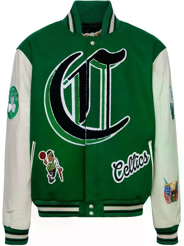 JEFF HAMILTON Boston Celtics Bomber Jacket - Green