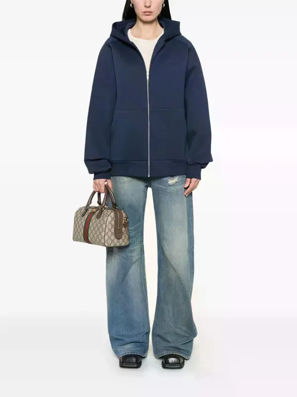 AUTRY Logo-debossed Hoodie - Blue