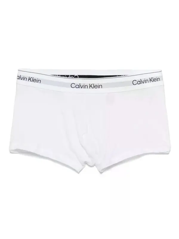 Calvin Klein Logo-waistband Briefs - White