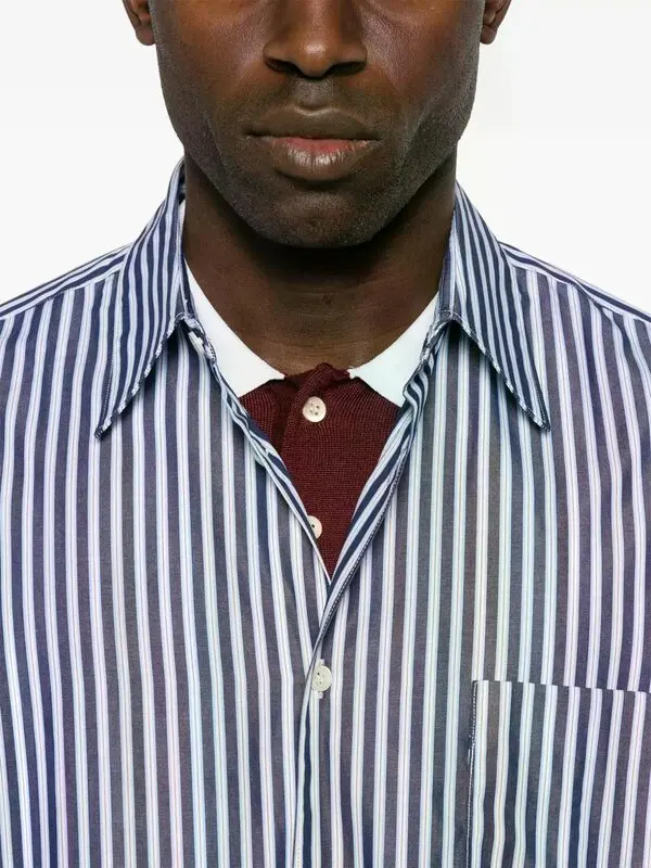 Comme Des Garçons Striped Shirt - Blue