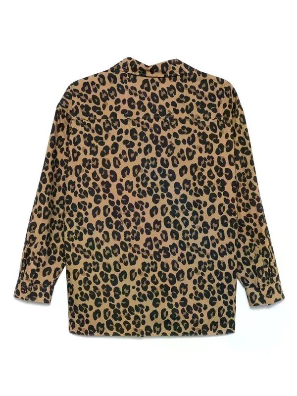 Aspesi Animal-print Shirt - Brown