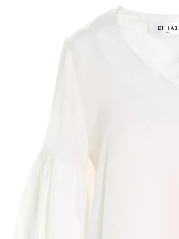 DI.LA3 PARI' Di.la3 Pari Puff-sleeve Blouse