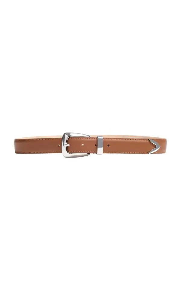 Khaite Benny Leather Belt - Brown