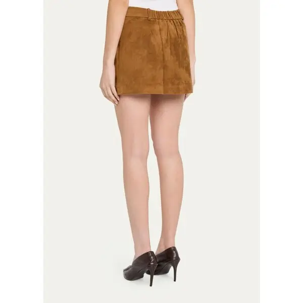 AEXAE Suede Mini Skirt