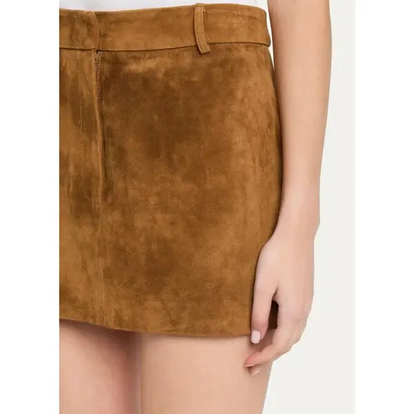 AEXAE Suede Mini Skirt