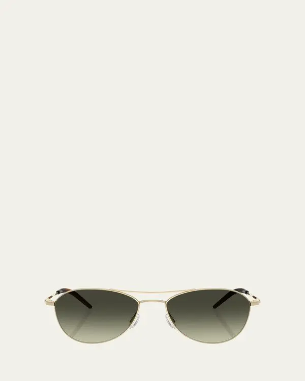Oliver Spencer Aero Ii Aviator Sunglasses - Gold