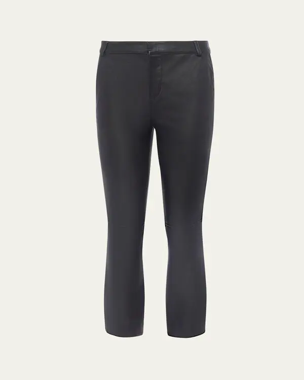 L'Agence Ketra Baby Bootcut Leather Trousers