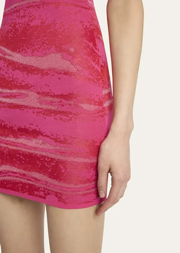 Balmain Printed Mini Body-con Dress
