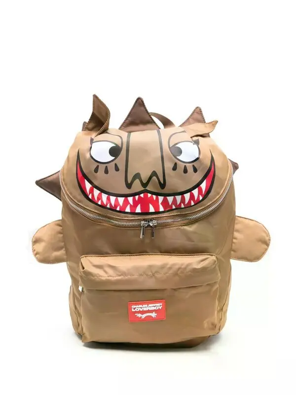 CHARLES JEFFREY LOVERBOY Lion Backpack - Brown