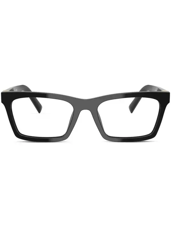 Miu Miu Rectangle Frame Glasses - Black