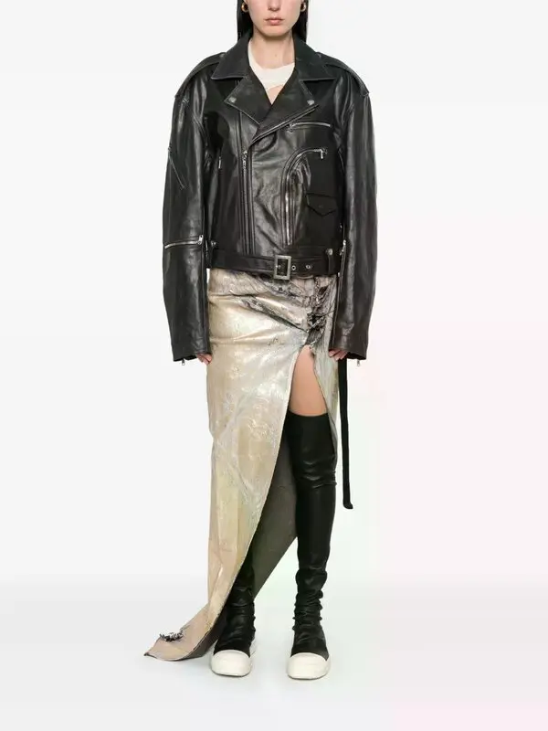 Rick Owens Jumbo Bauhaus Stooges Biker Jacket