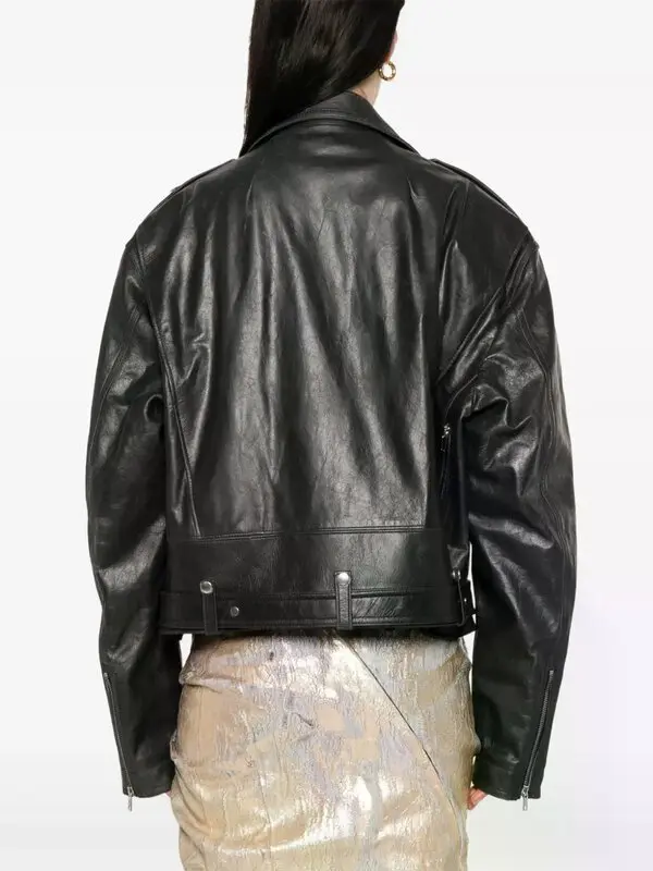 Rick Owens Jumbo Bauhaus Stooges Biker Jacket In Black - 11% Off