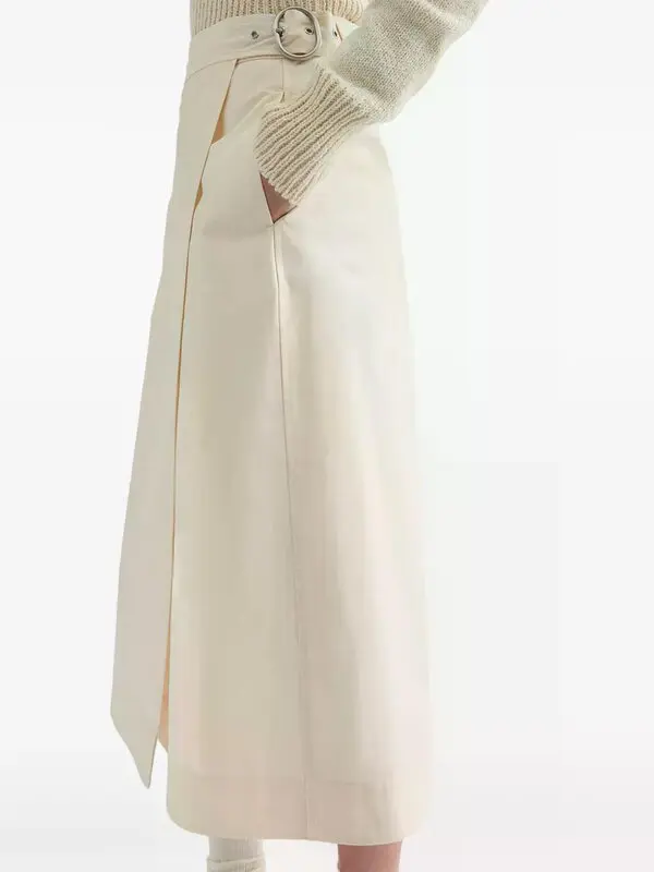 JIL SANDER A-line Midi Skirt With Buckle