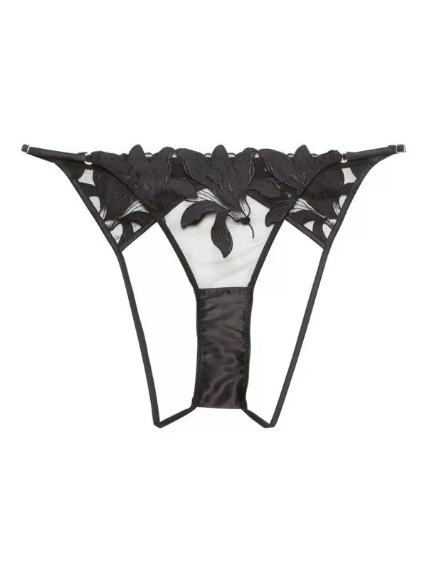 Fleur Du Mal Lily Briefs - Black