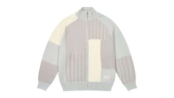 PALACE Patchwork Zip Knit