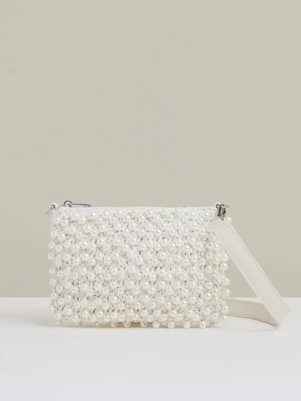 REISS Dani Faux-pearl Shoulder Bag