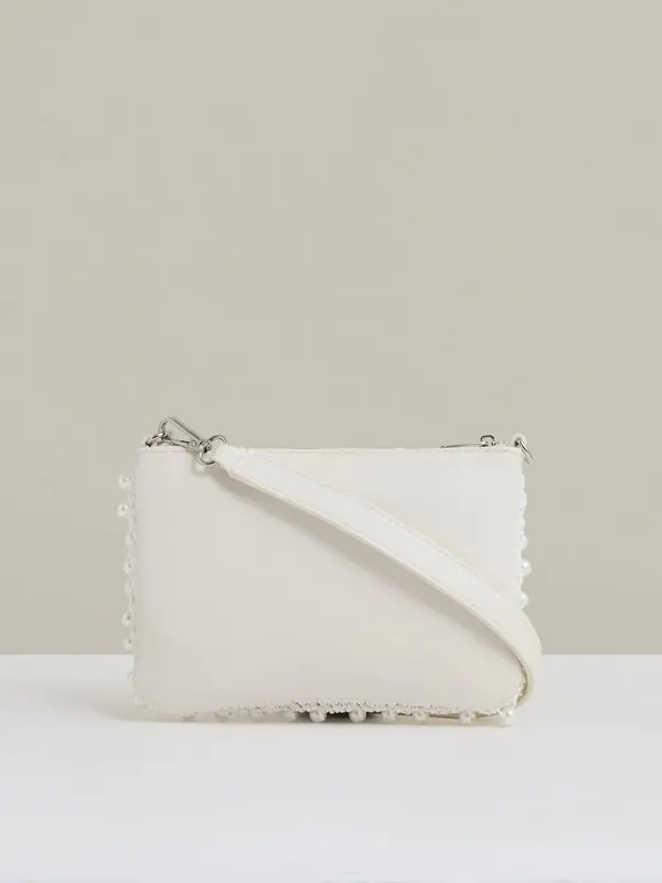 REISS Dani Faux-pearl Shoulder Bag
