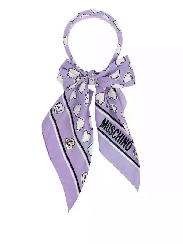 Moschino Scarf Headband - Purple