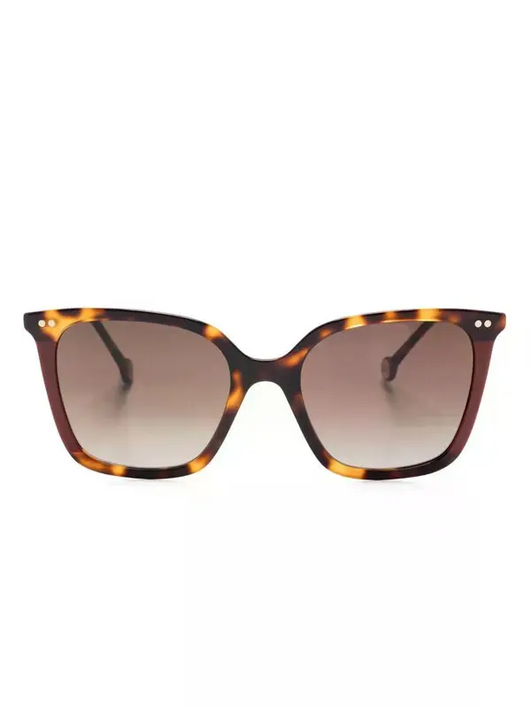 Carolina Herrera Square-frame Sunglasses - Brown