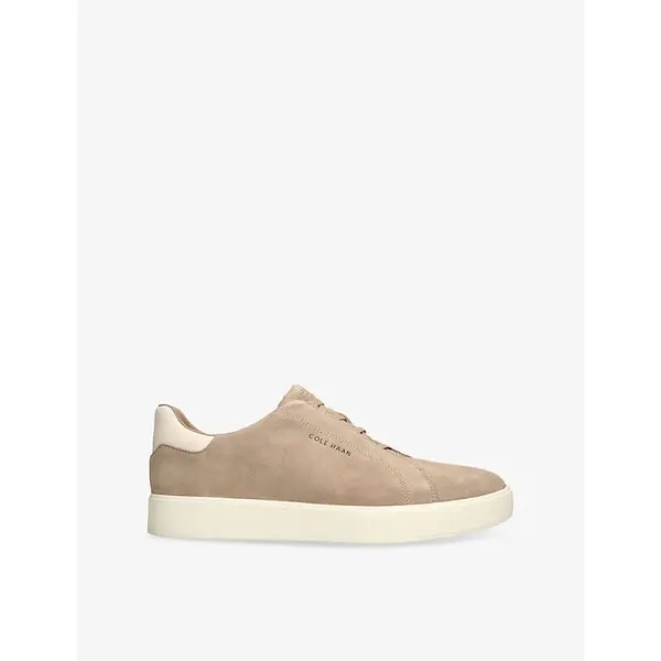 Cole Haan Grandpro Suede Slip-on Low-top Trainers - Beige Comb