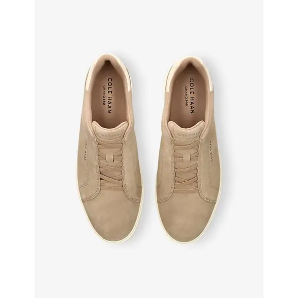 Cole Haan Grandpro Suede Slip-on Low-top Trainers - Beige Comb