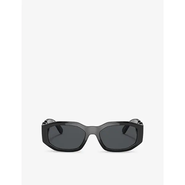 Versace Ve4361 Rectangular Sunglasses - Black