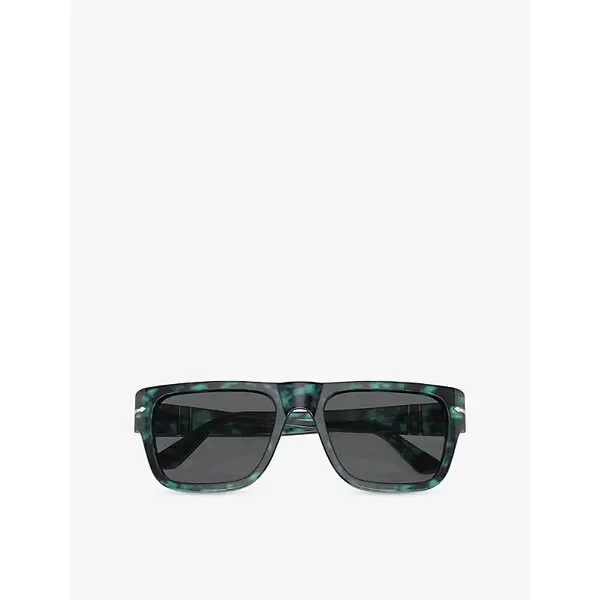 Persol Rectangle-frame Acetate Sunglasses - Blue