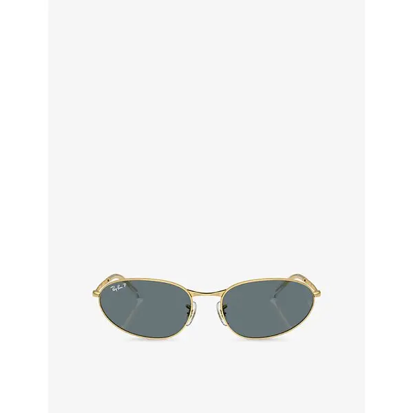 Ray-ban Irregular-frame Sunglasses - Gold