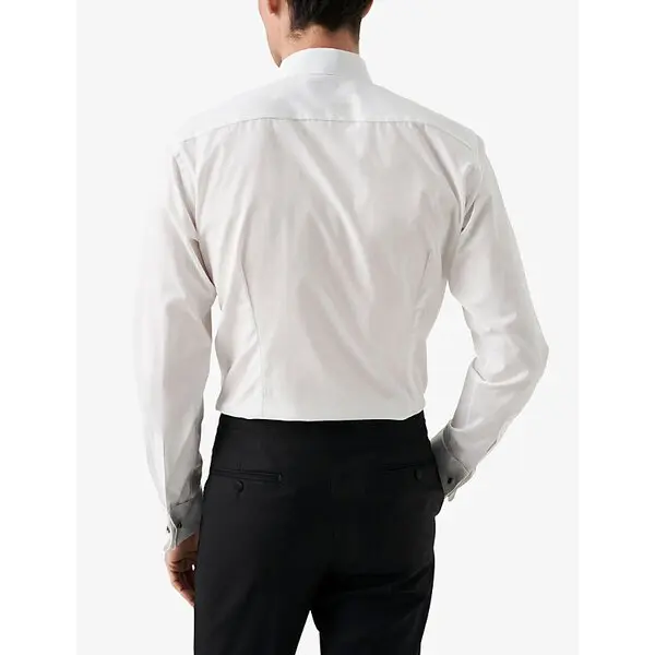 Eton Long-sleeved Contemporary-fit Cotton Shirt - White