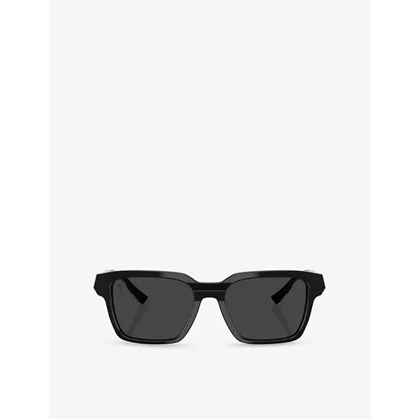 FERRARI Square-frame Acetate Sunglasses - Black