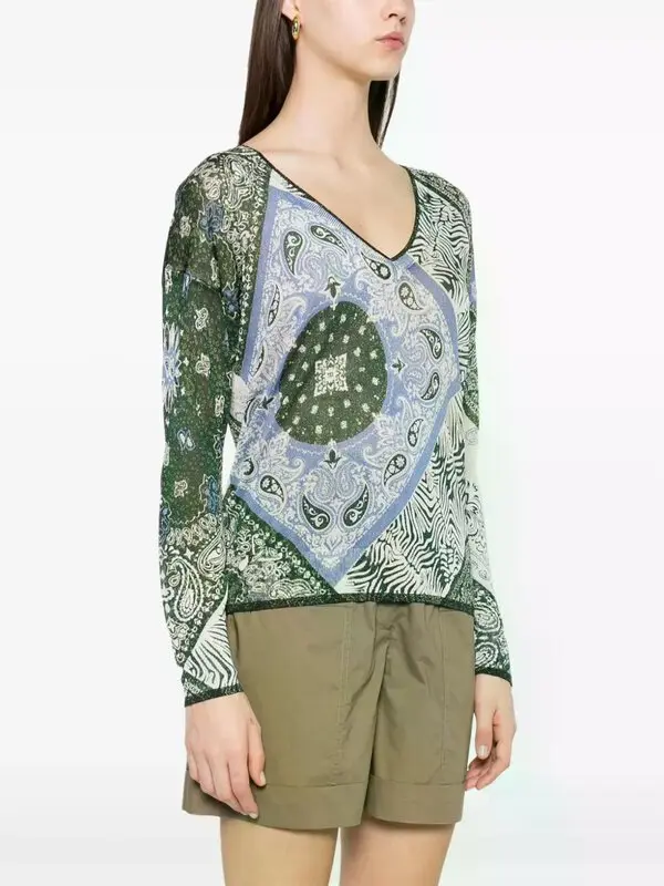 Liu Jo Bandana-jacquard Top