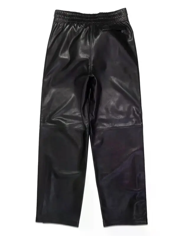 PURPLE BRAND Side-zip Leather Trousers