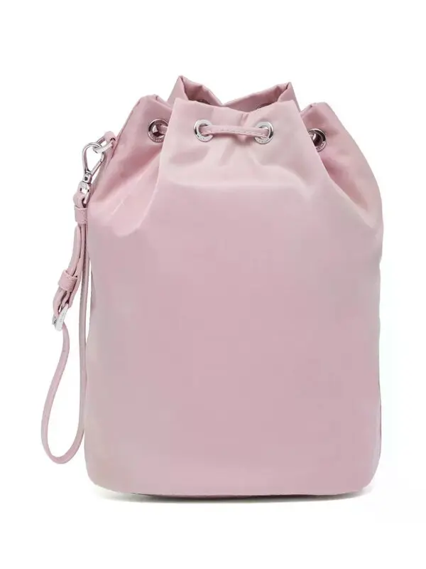 Prada Mini Logo-triangle Bag - Pink