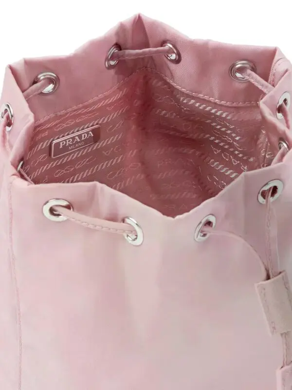 Prada Mini Logo-triangle Bag - Pink
