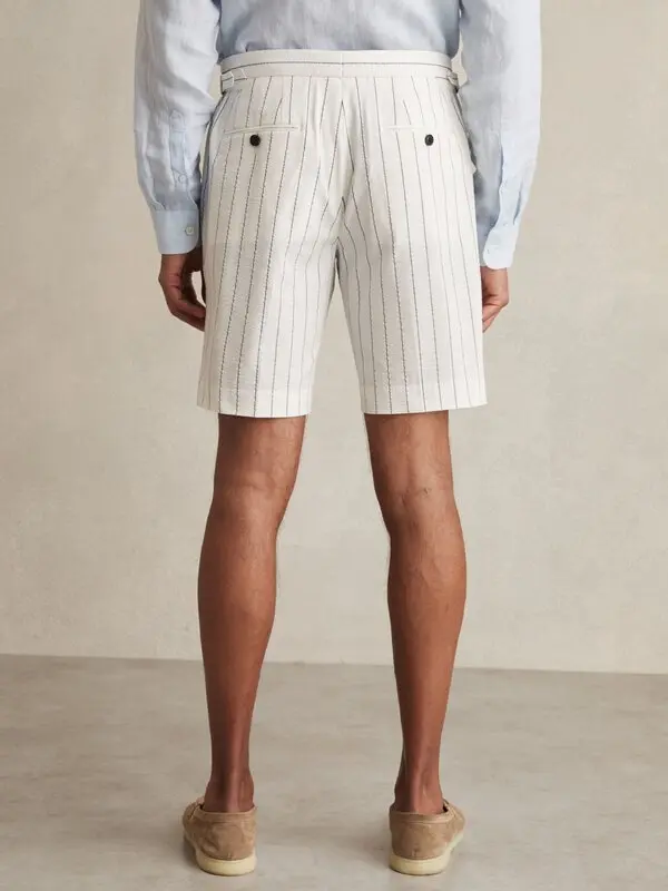 REISS Regatta Pinstripe Cotton-blend Shorts