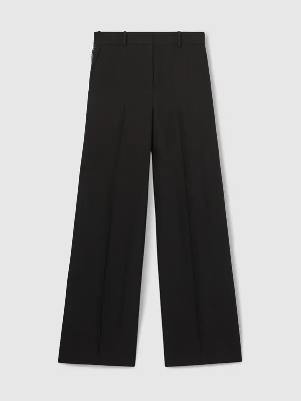 REISS Daria Atelier Crepe Wide Leg Trousers