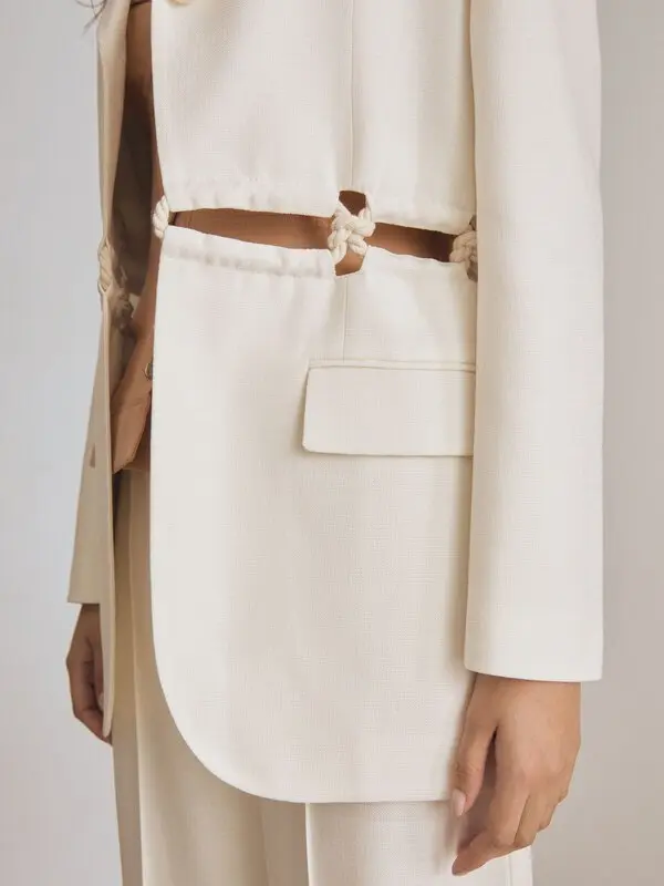 REISS Leia Atelier Rope Detail Blazer