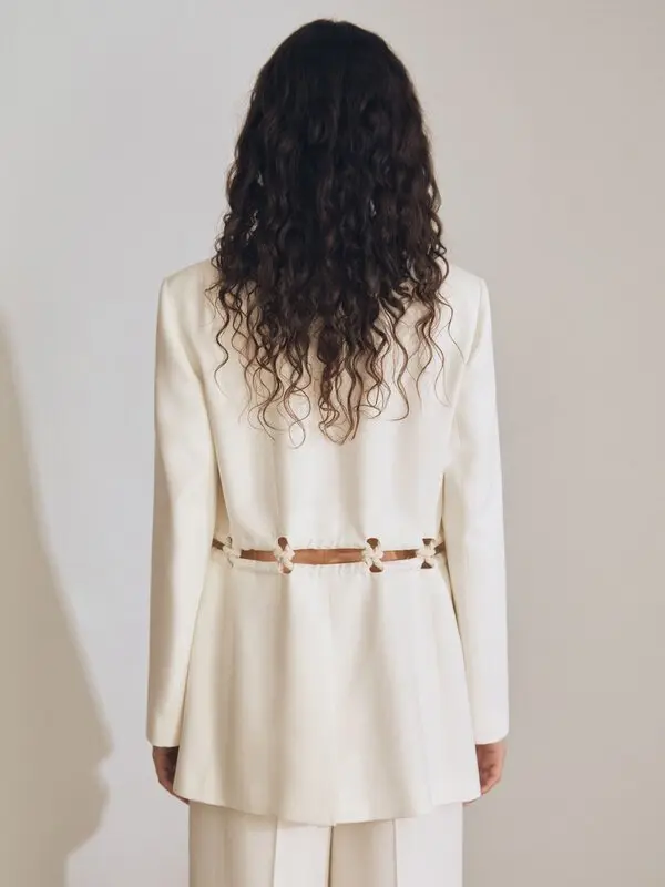 REISS Leia Atelier Rope Detail Blazer